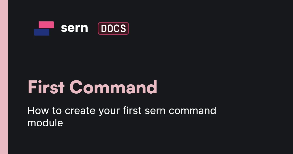 First Command | sern