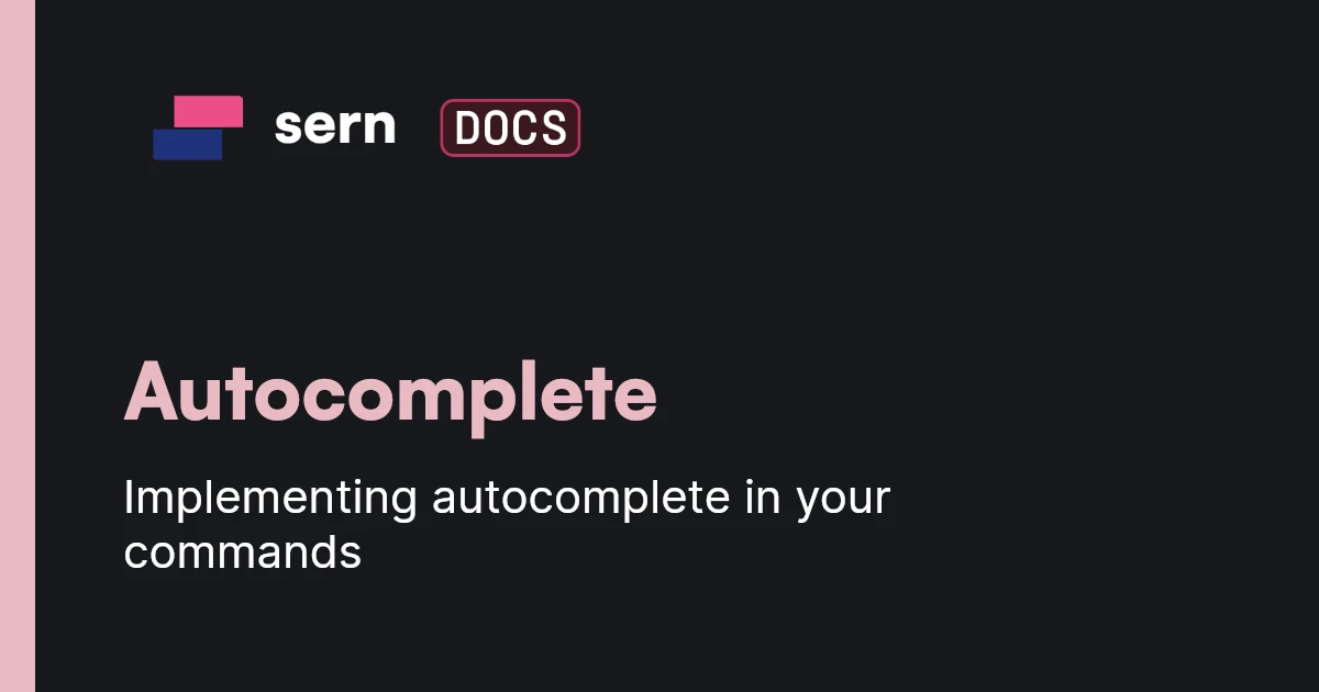 Autocomplete Sern 4203