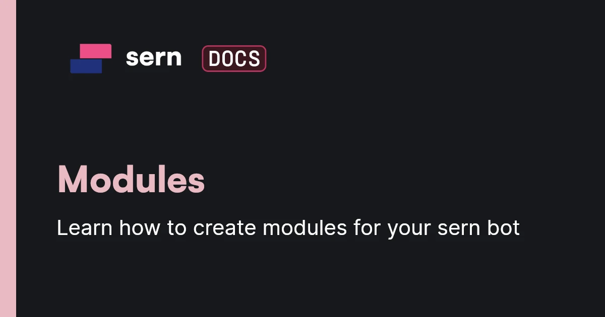 Modules | sern