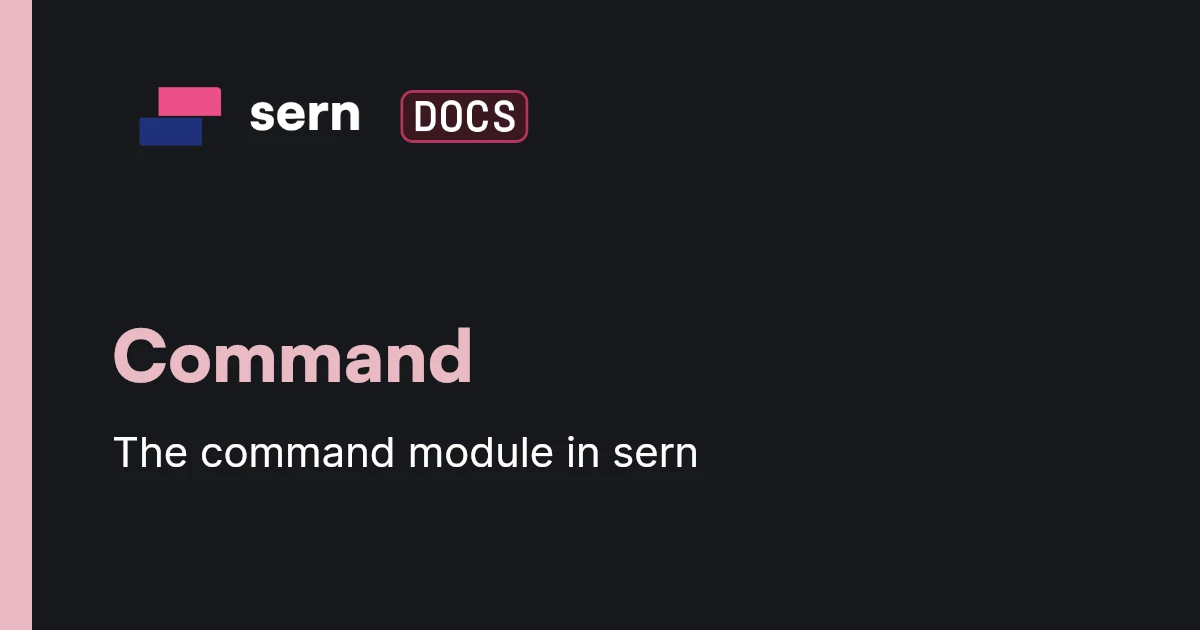 Command | sern